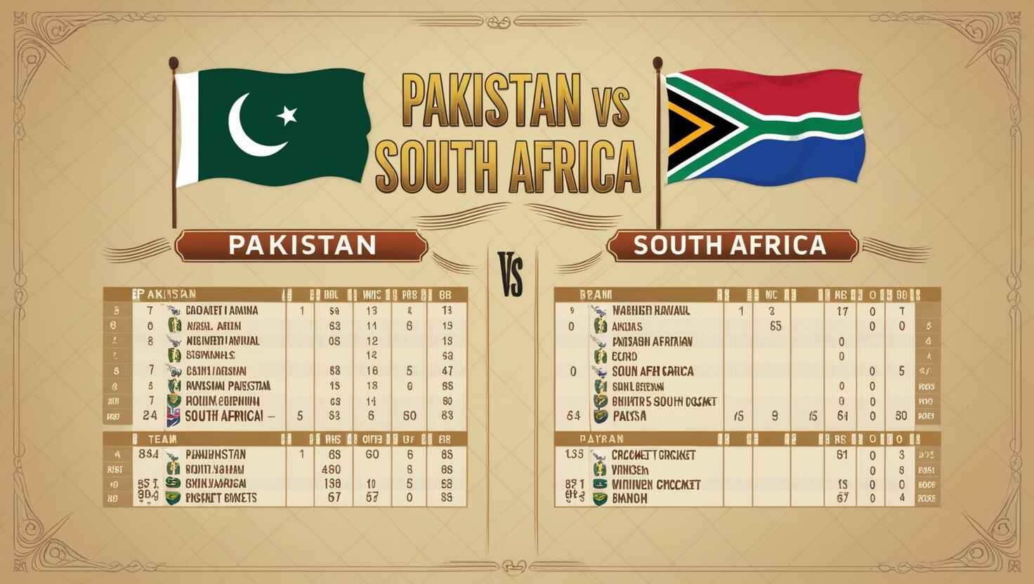 Pakistan national cricket team vs South africa national cricket team ...